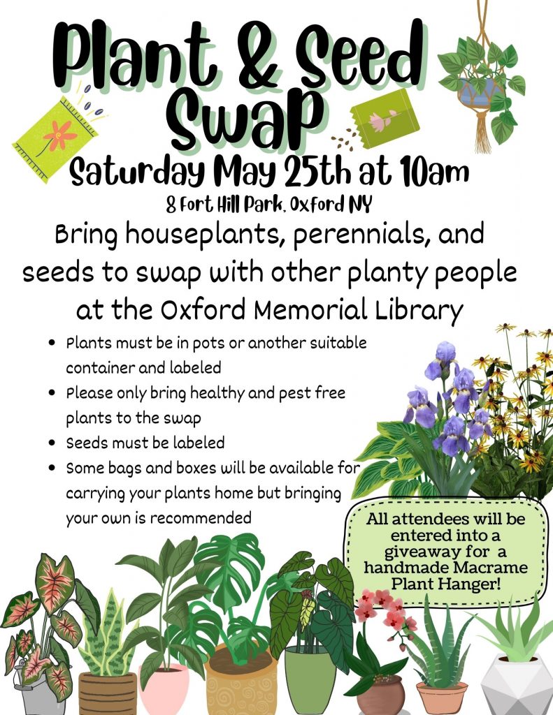Plant and Seed Swap! – Oxford Memorial Library