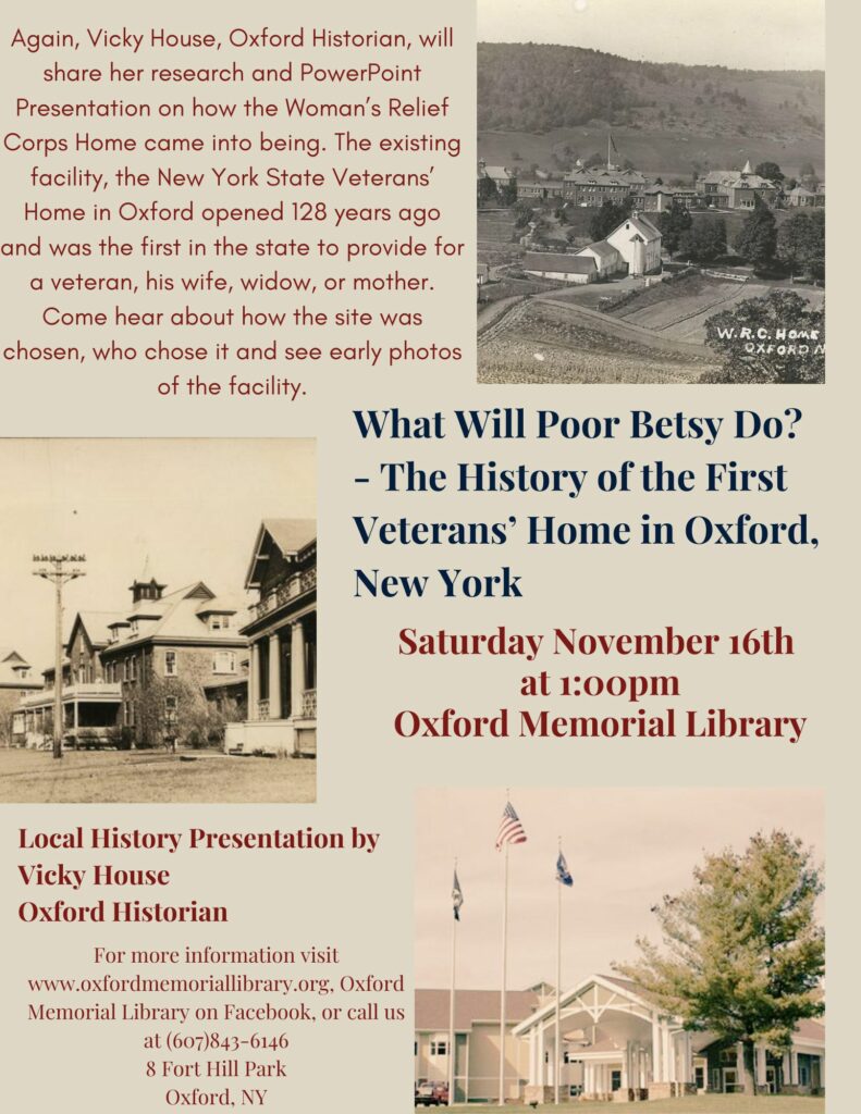 Local History Presentation – Oxford Memorial Library
