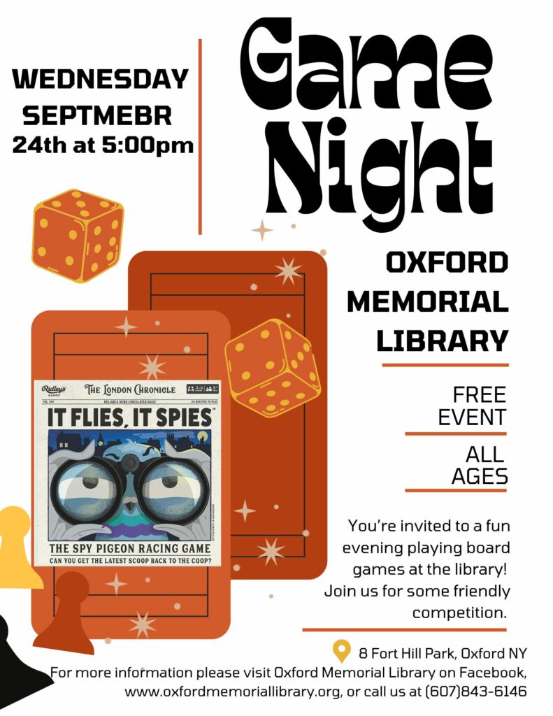 Game Night – Oxford Memorial Library